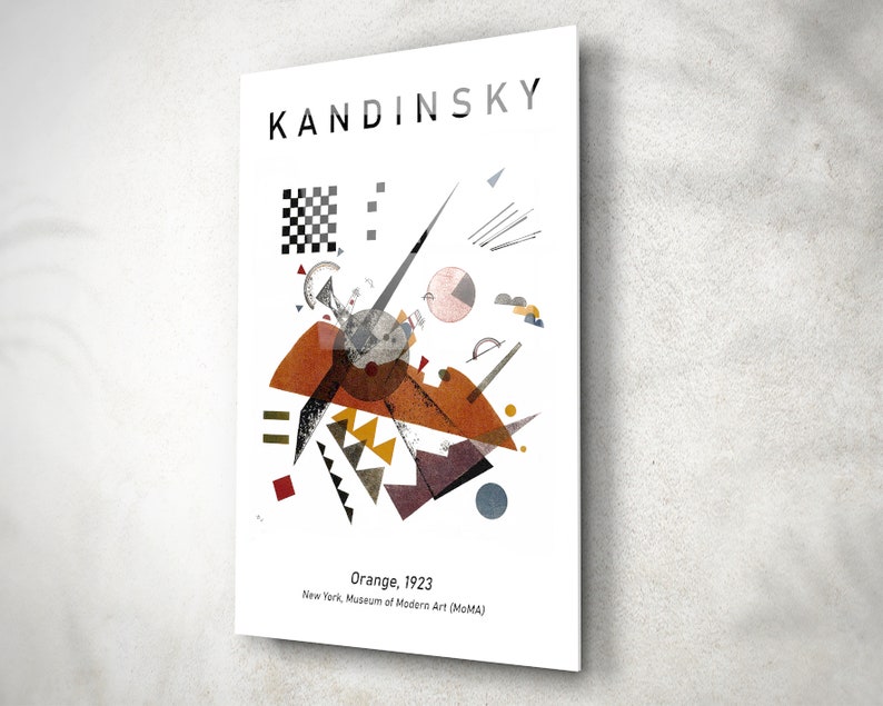Wassily Kandinsky Modernist Abstract Art Acrylic Glass Print, Face ...