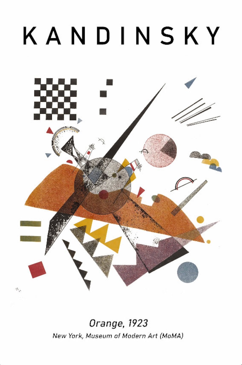 Wassily Kandinsky Modernist Abstract Art Acrylic Glass Print, Face ...