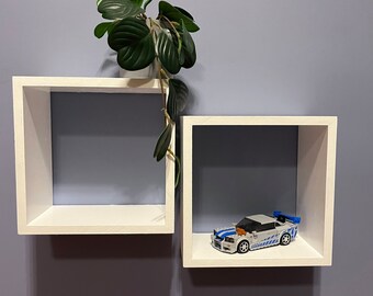 Oak Square Floating Shelf Square Floating Shelf Quality Wood Shelf ...