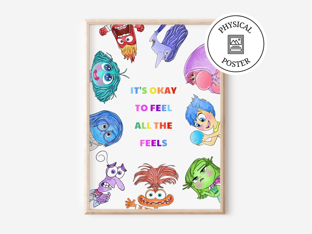1 Poster From Inside Out 2 Characters - Nursery Room Art Decor ...