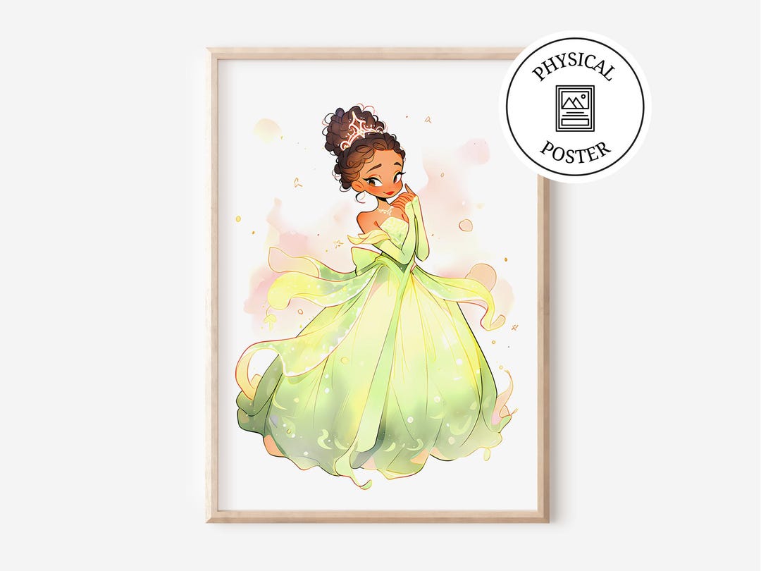 1 Frog Princess Poster, Princesses Decor, Girl Room Decor Posters ...