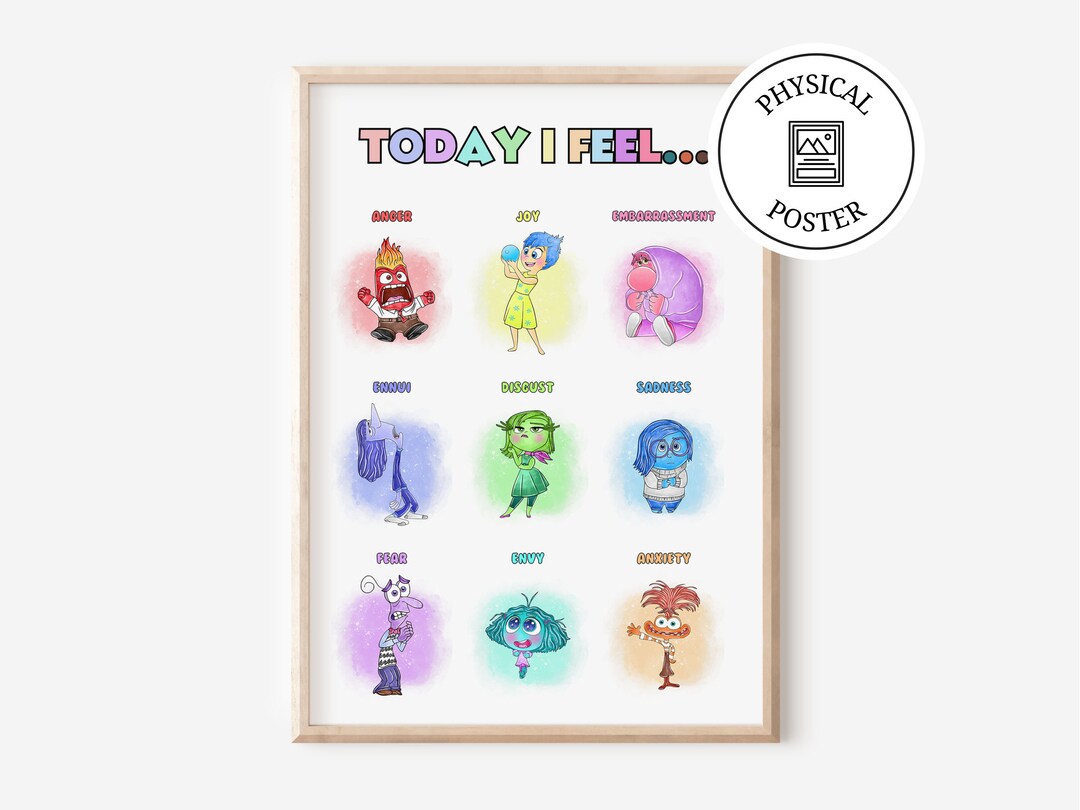 1 Poster From Inside Out 2 Characters - Nursery Room Art Decor ...
