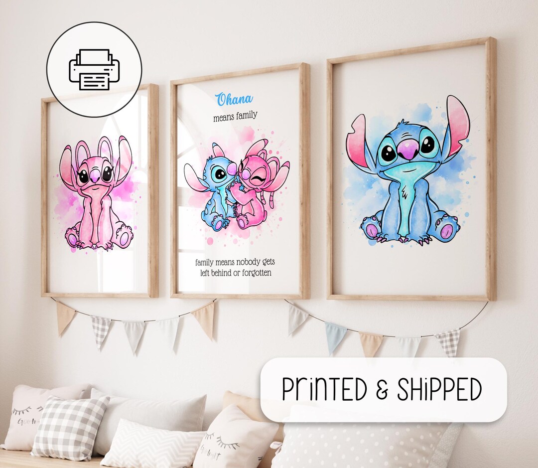 Custom Stitch and Angel Watercolor Art - Nursery Room Wall Gifts ...