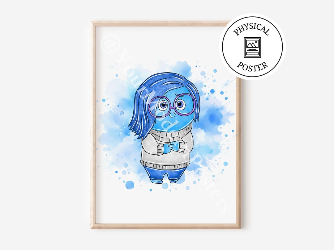 Inside Out 'sadness' Poster: Watercolor Nursery Art - Etsy