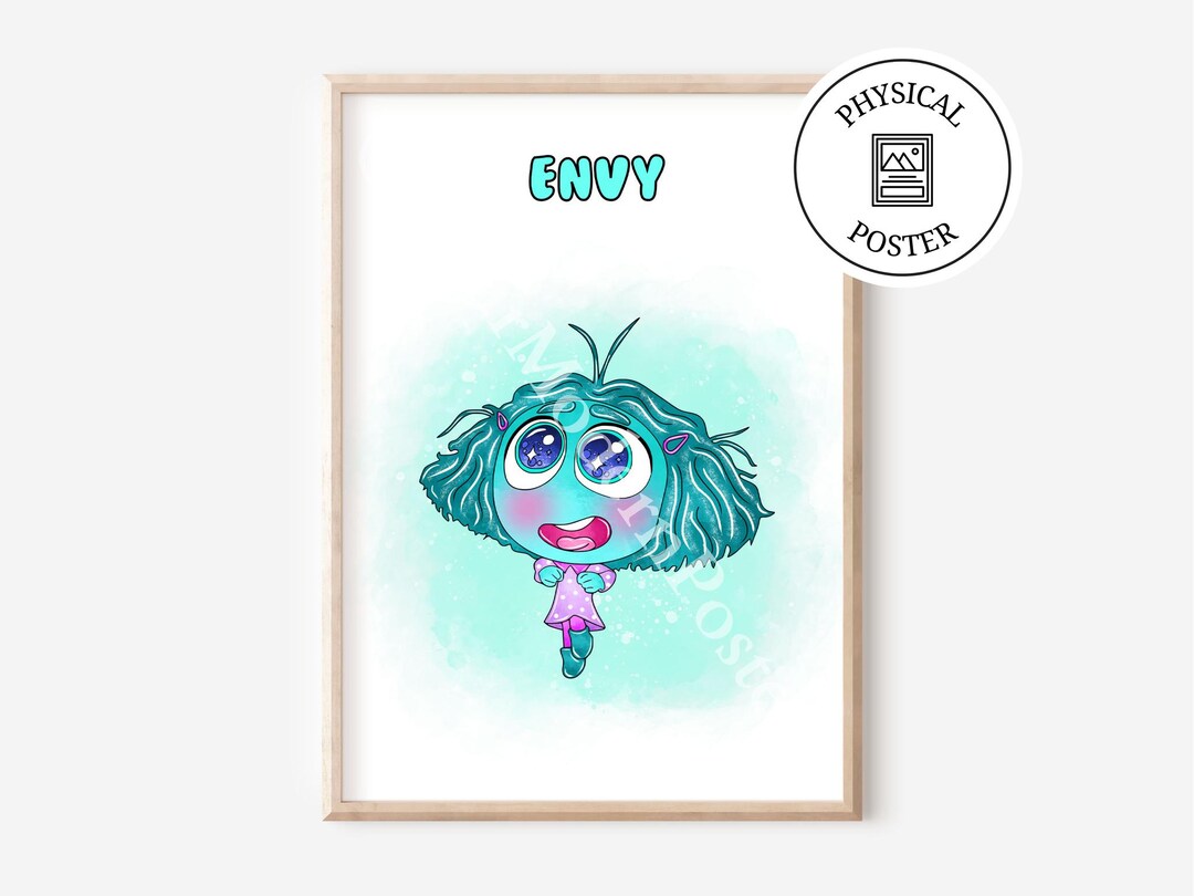 Inside Out 2 Poster: Envy Watercolor Art Print - Nursery Decor - Etsy