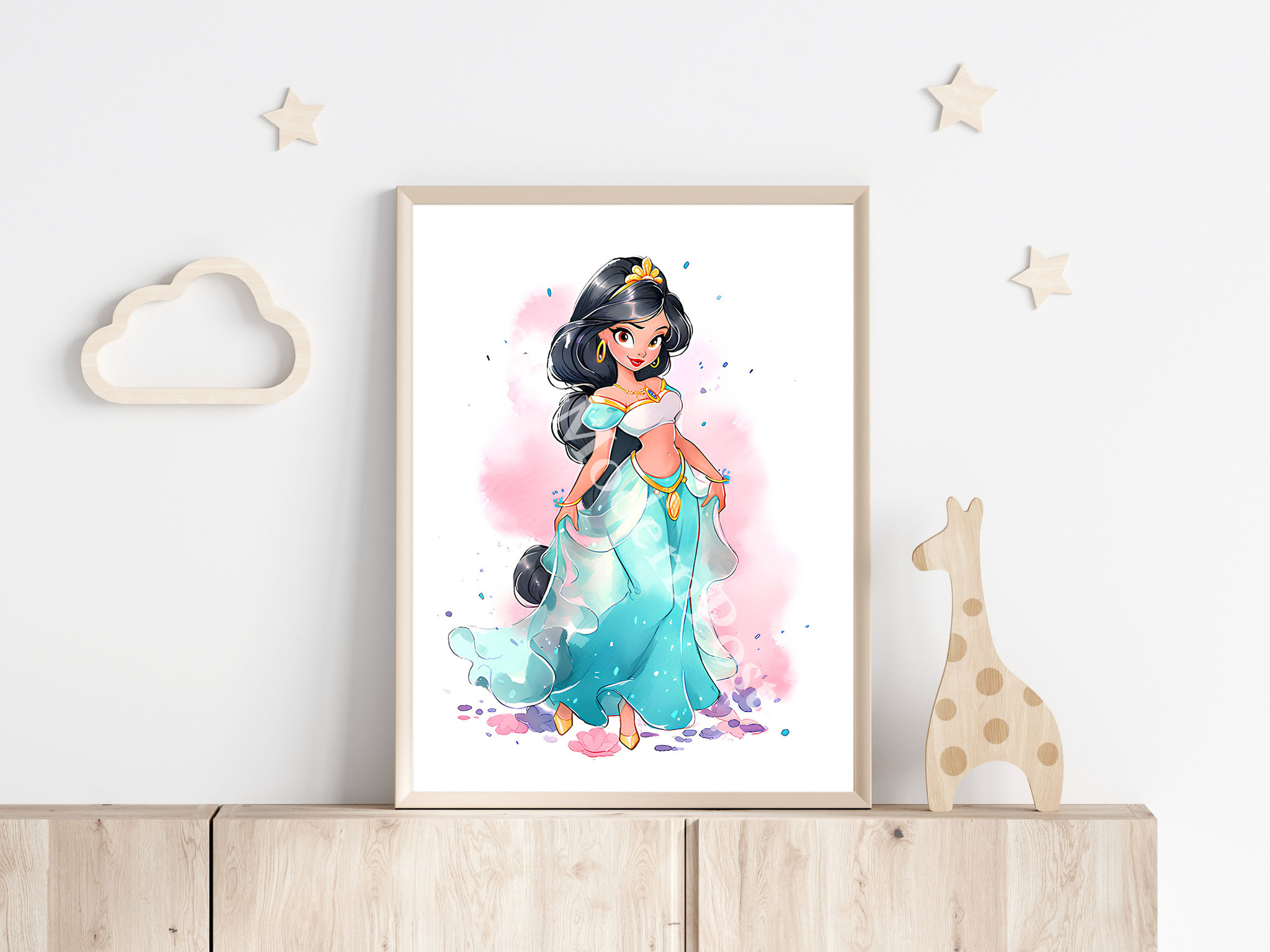 Princesses Set of 9 Posters - Wall Art Decor - Girl Room Decor ...