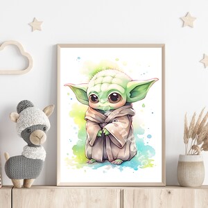 Cute Chibi Star Wars Characters Nursery Room Decor Art - Etsy