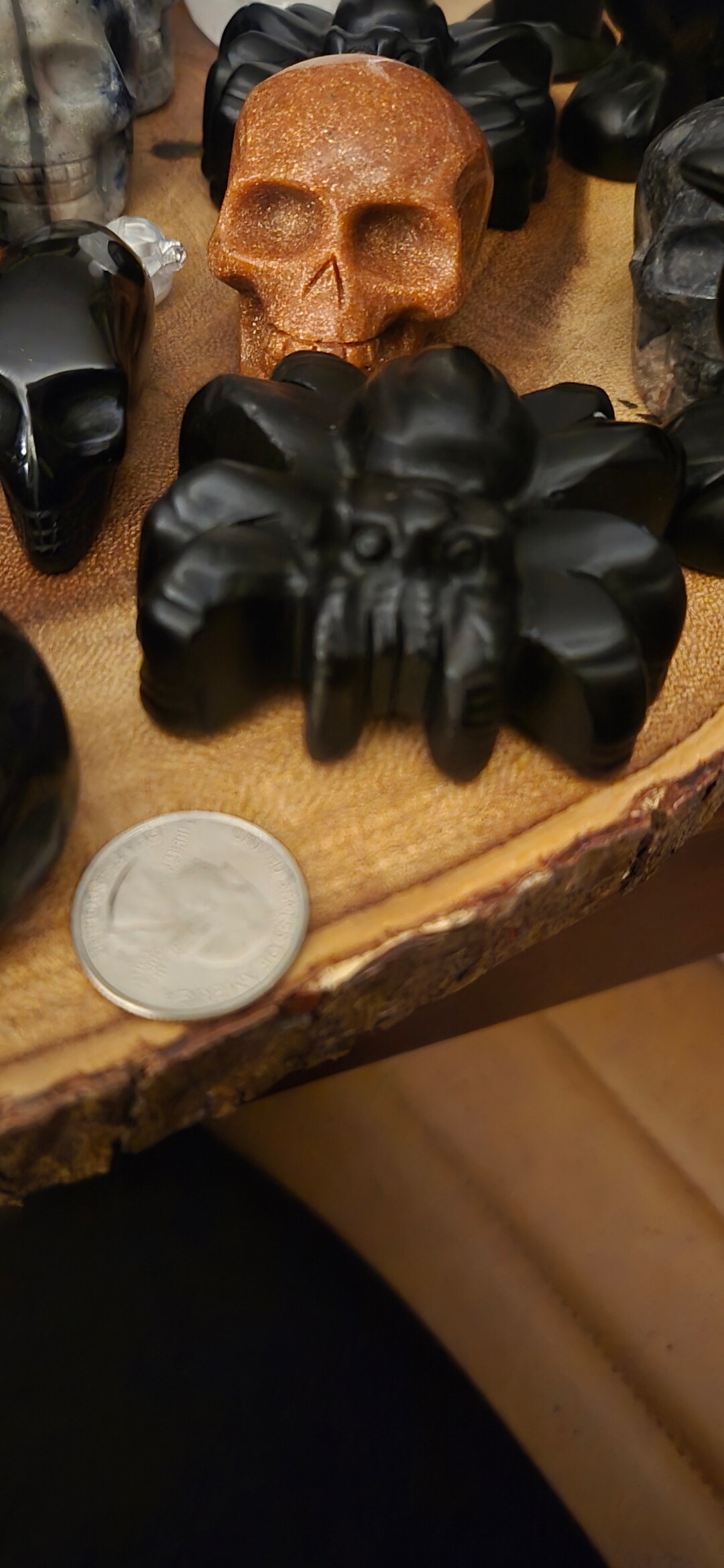 Large Black Obsidian Spider - Etsy