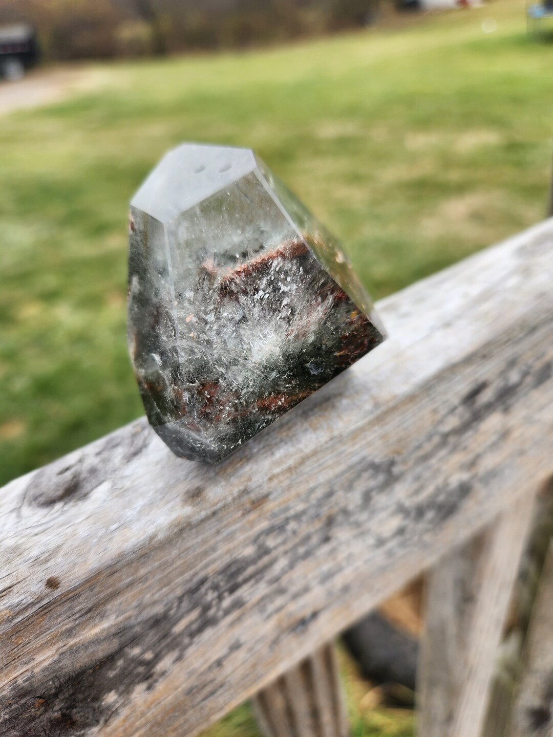 Beautiful Lodalite | Garden Quartz With Green and Burgundy| 181g - Etsy