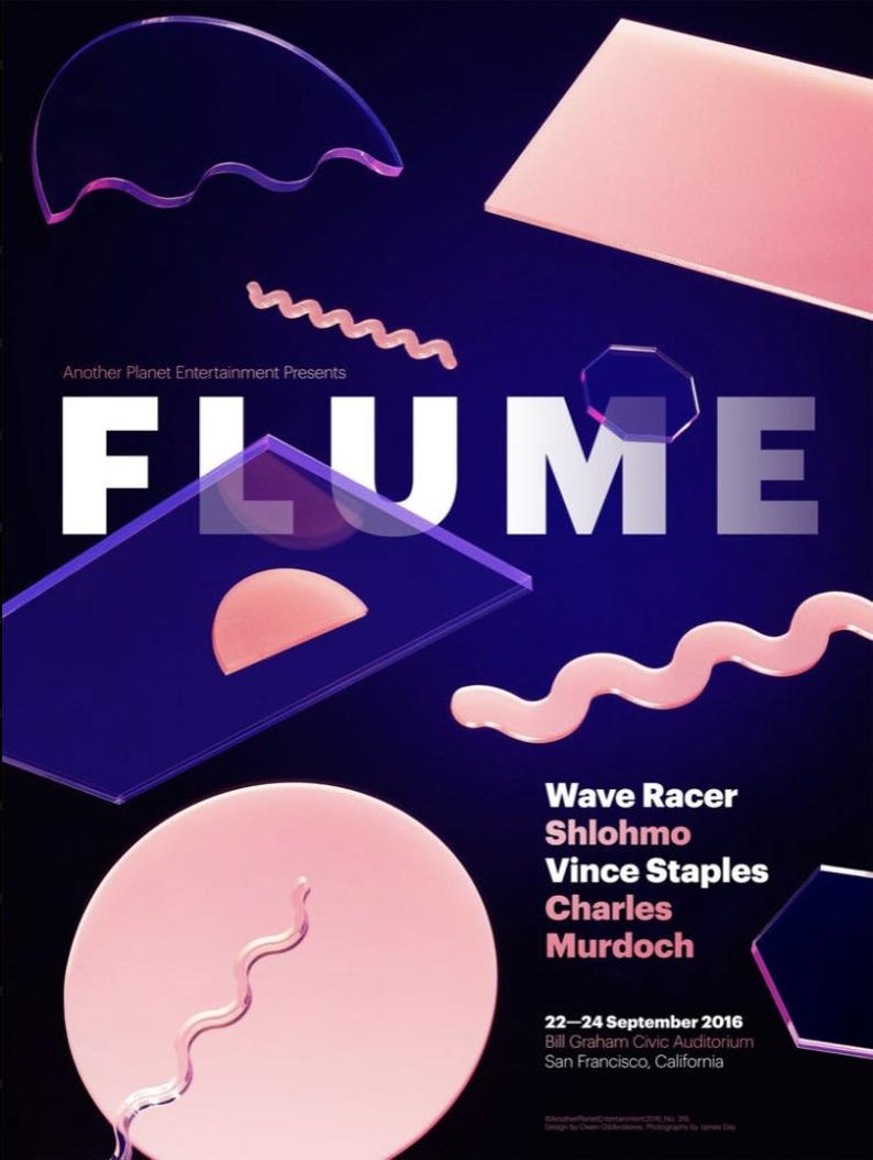 Flume — Limited Edition Signed Poster - Etsy