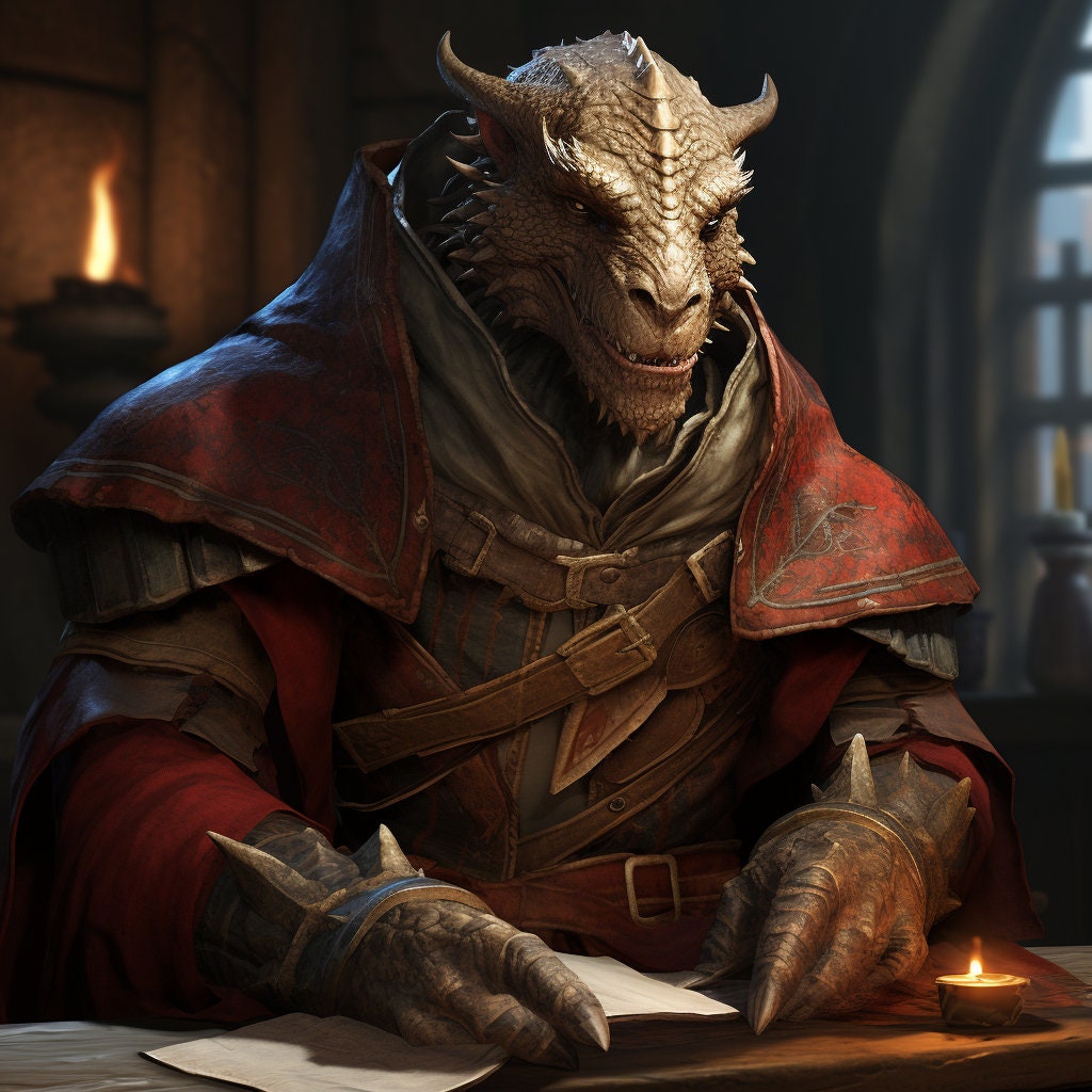 64 Dragonborn Characters From Several Diffrent Classes for Your DND ...