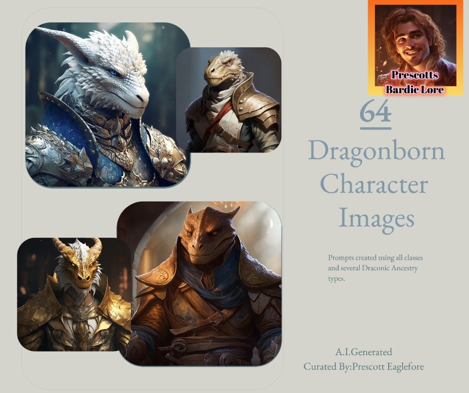 64 Dragonborn Characters From Several Diffrent Classes for Your DND ...