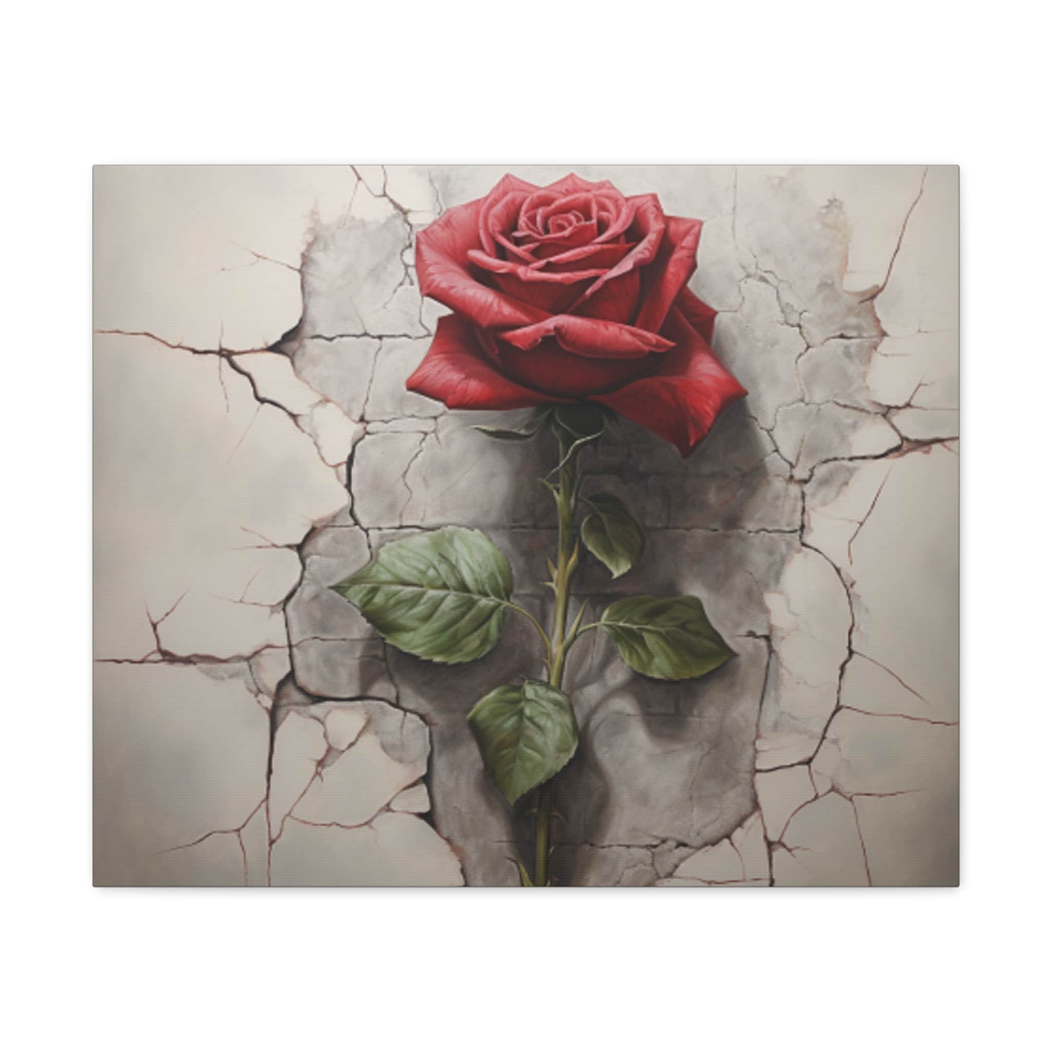 The Rose That Grew From Concrete Canvas Gallery Wrap (11 Different Size ...