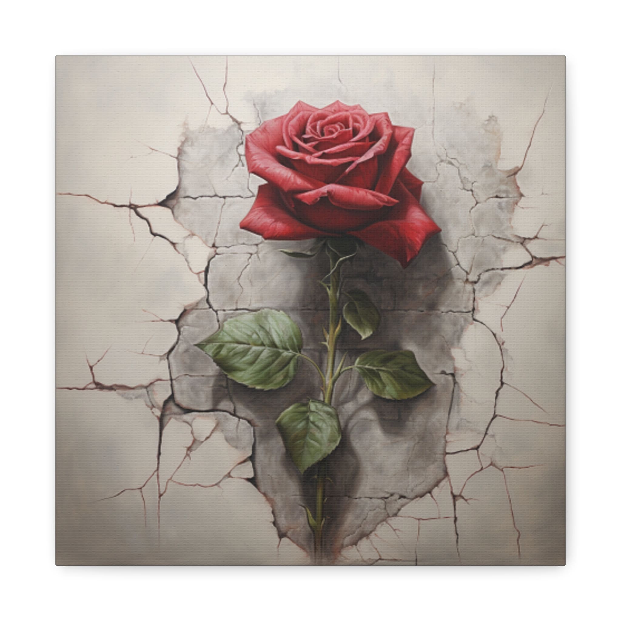 The Rose That Grew From Concrete Canvas Gallery Wrap (11 Different Size ...