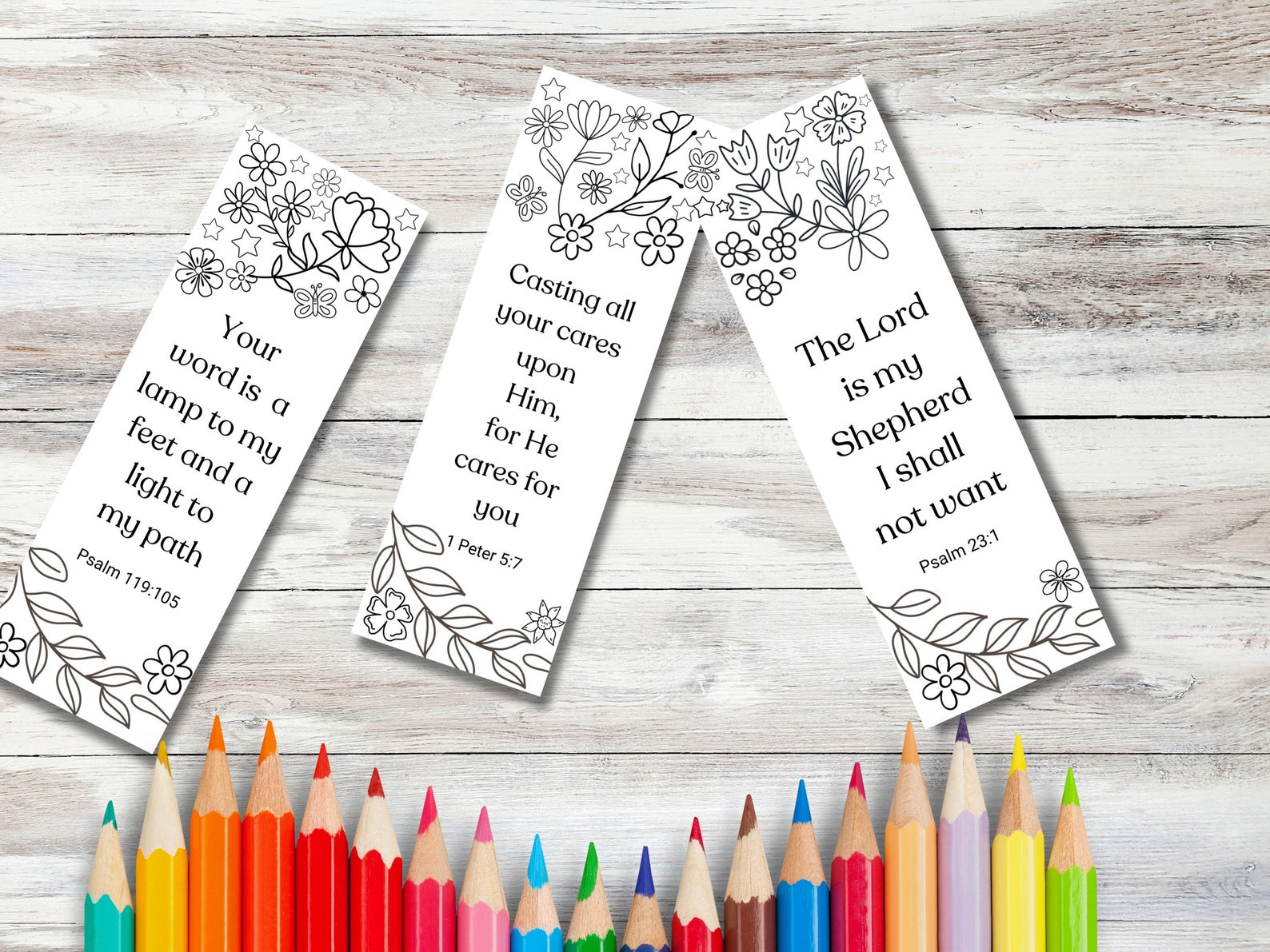 Coloring Bible Bookmarks | Printable Bookmarks | DIY Coloring Bookmarks ...
