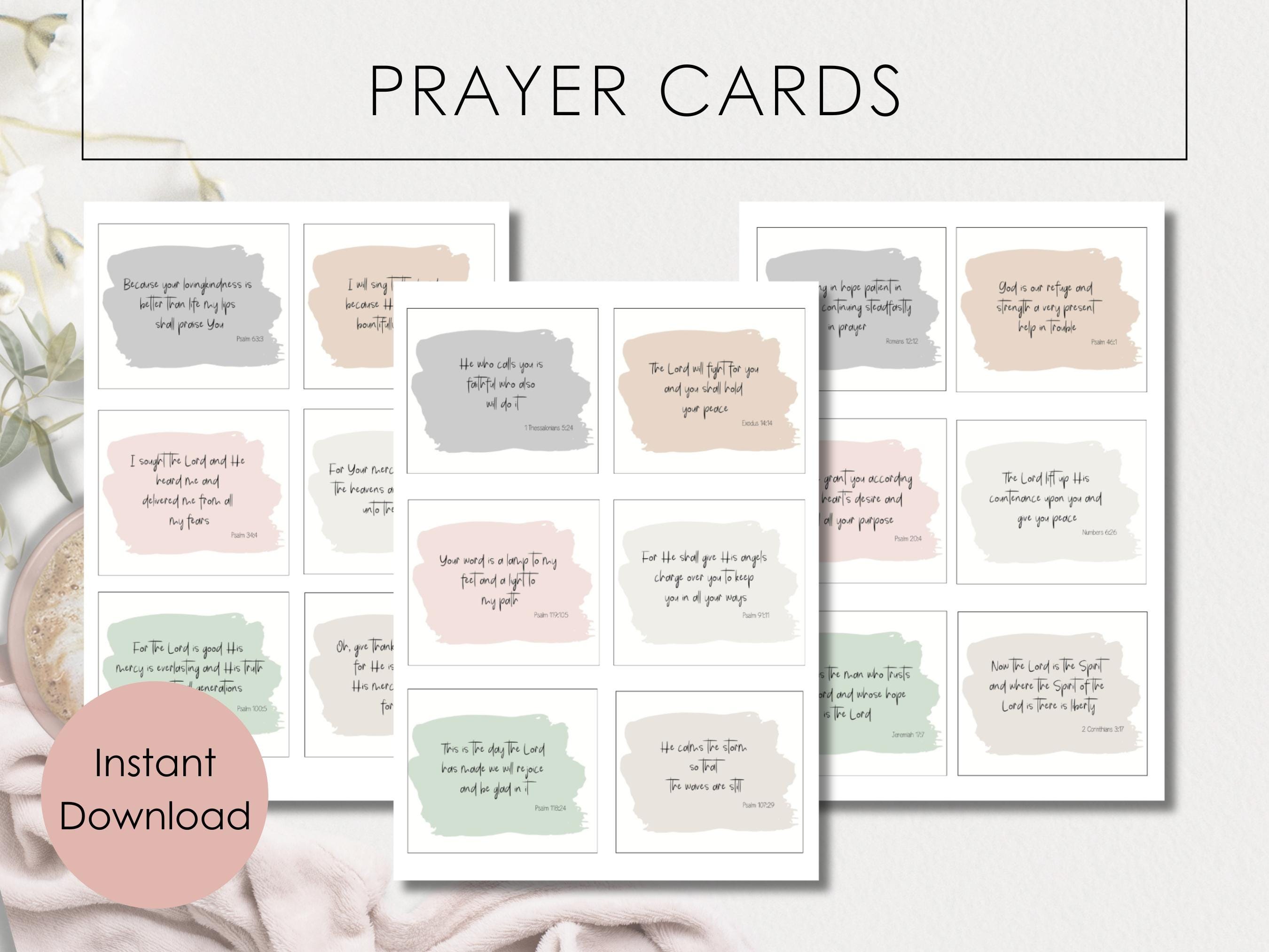 48 Inspirational Bible Verse Cards | Printable Scripture Cards ...