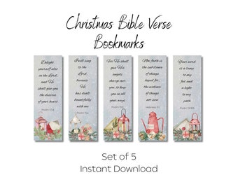 CHRISTMAS... Full Color Bookmarks Bible Journaling Tags INSTANT ...