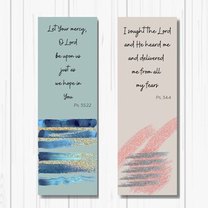 Printable Bible Verse Bookmarks | Set of 5 | Book Lover Gift | Bible ...