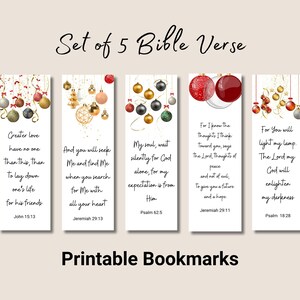 Christmas Bible Verse Bookmark, Printable Bible Verse Bookmark, Book ...