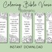 Coloring Bible Verse Bookmark | Printable Bookmark | DIY Bookmark ...