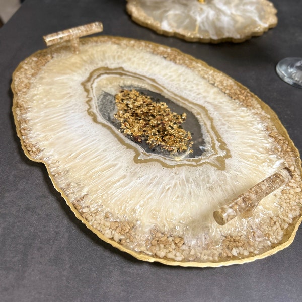 Geode Resin Tray - Etsy