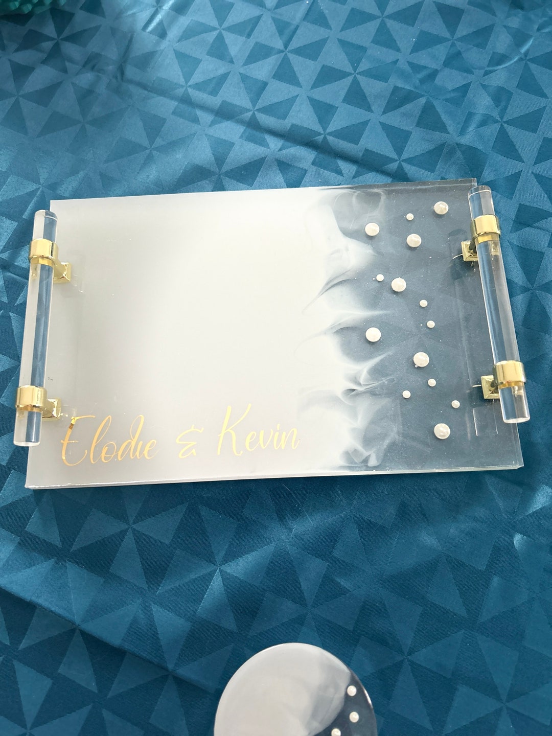 Large Personalized Wedding Tray Customizable Epoxy Resin TRAY With ...