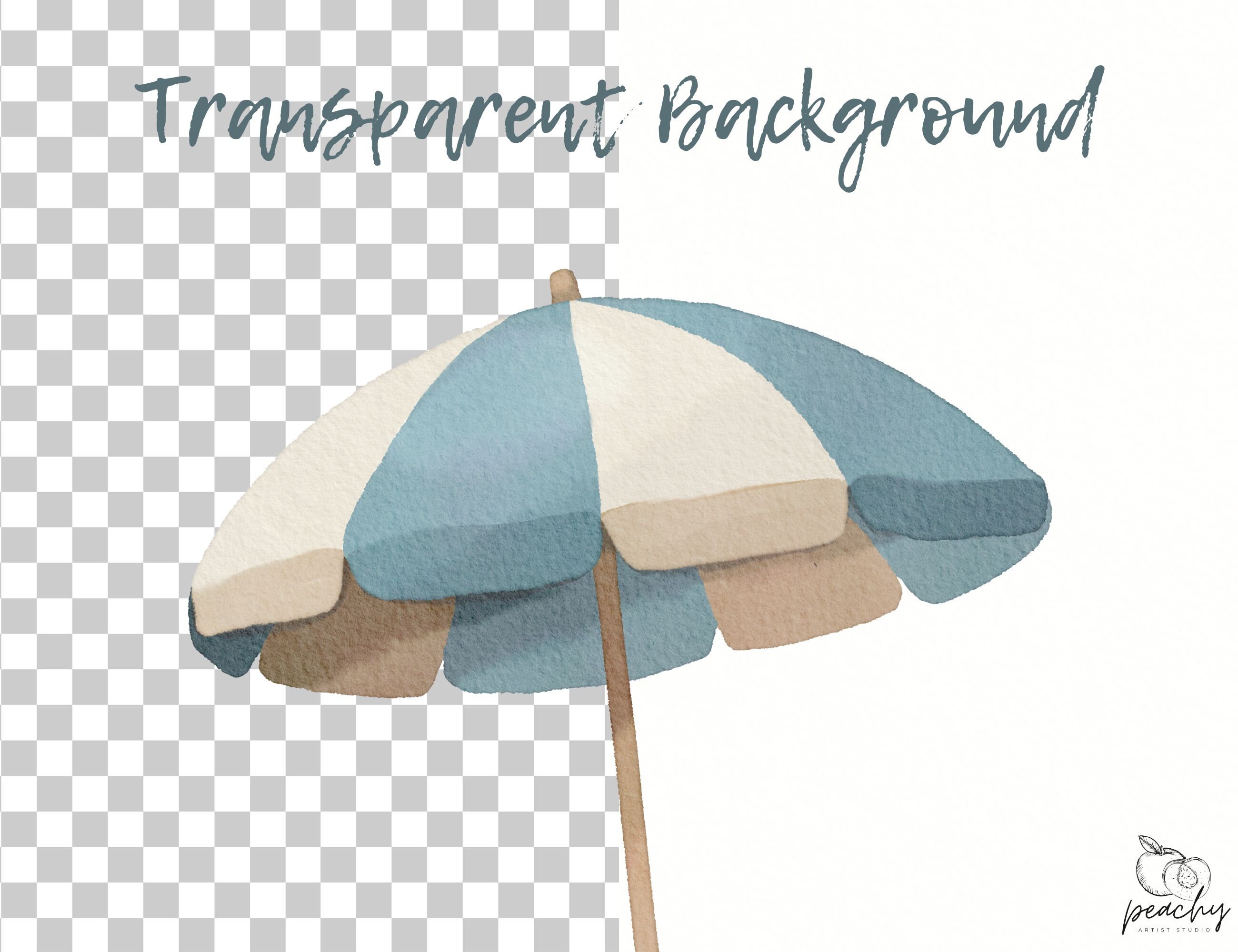 Beach Watercolor Clipart Bundle, Summer Theme PNG Files, Sun Shine ...