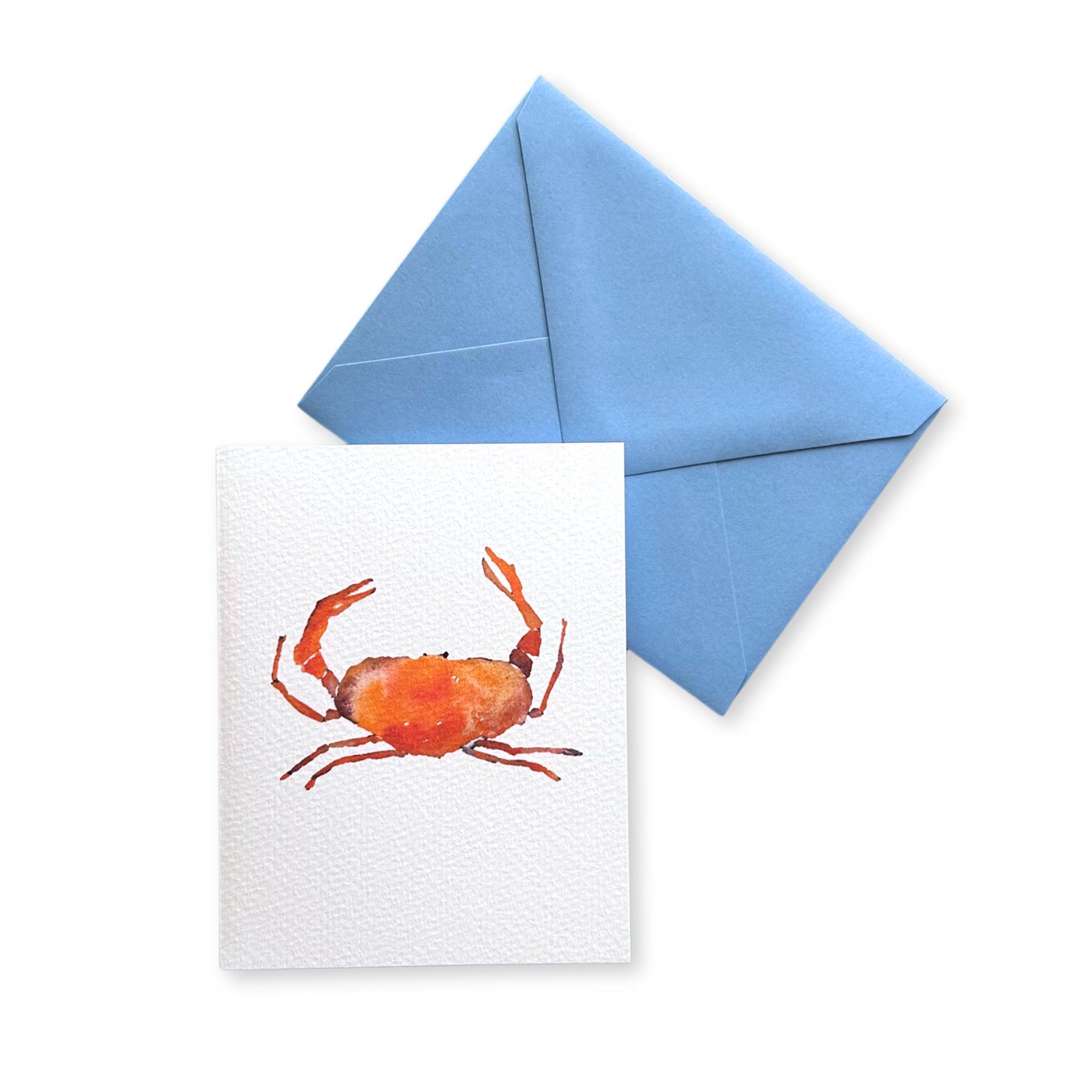 Watercolor Coastal Notecard Set - Nautical Greeting Cards, Sea Life Art ...