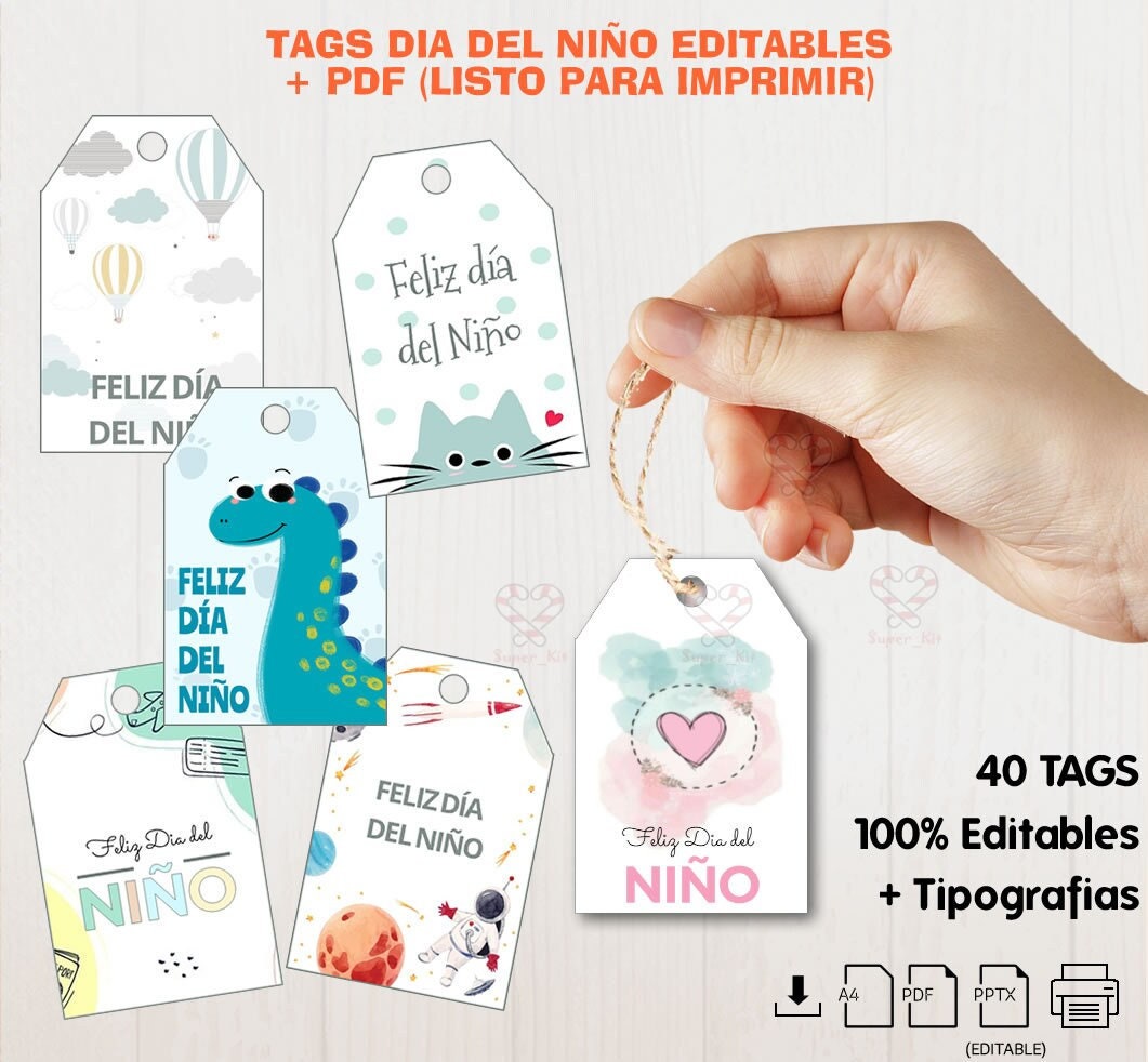 Children's Day Editable Cards PDF, Children's Day Tags, Children's Day ...