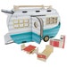 Wooden Rv Dollhouse With Led, Wooden Caravan Play Set With Led, Wooden ...
