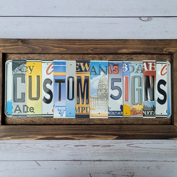 License Plate Art - Etsy