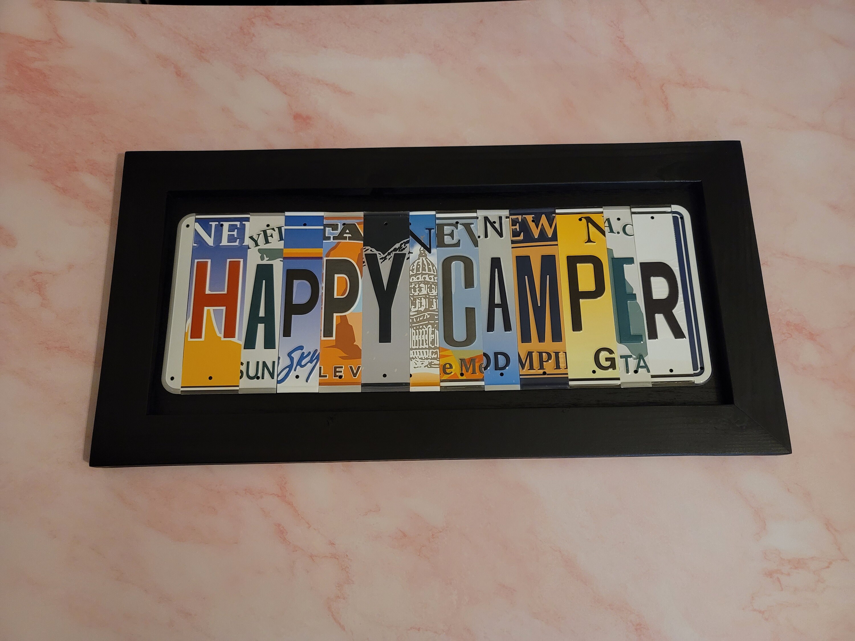 Personalized License Plate Sign Custom Made License Plate Art 2-colored ...