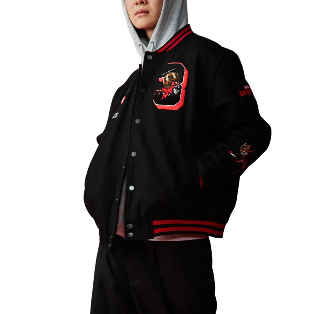 Marvel Dead Pool Halloween Varsity Bomber Jacket Deadpool Cosplay ...