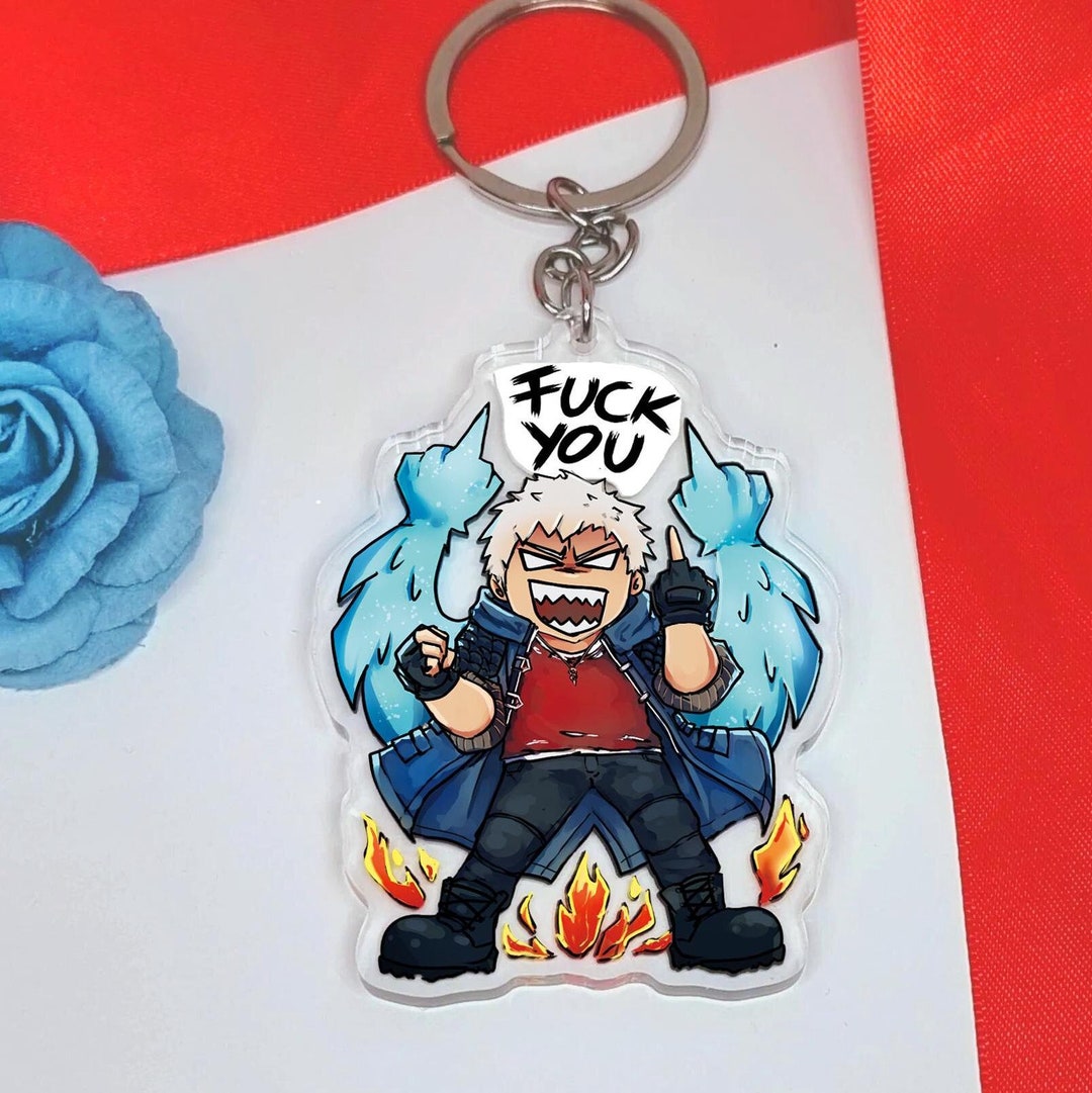 DMC Angry Nero Acrylic Keychain - Etsy