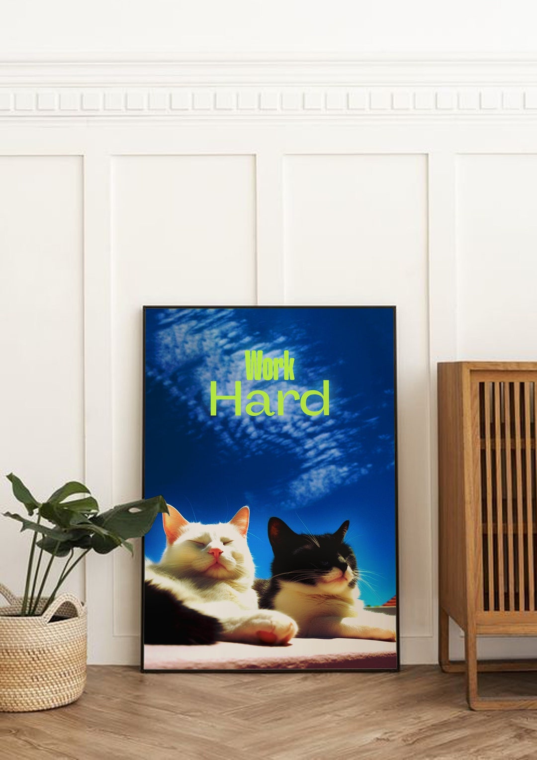 Inspirational Poster Kitch Vibe Work Hard Poster Aesthetic - Etsy