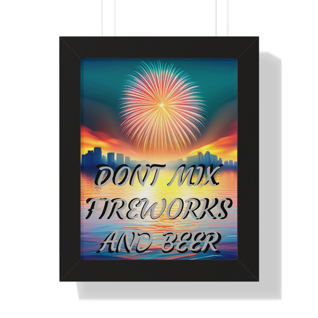 Inspirational Fireworks Poster - Etsy