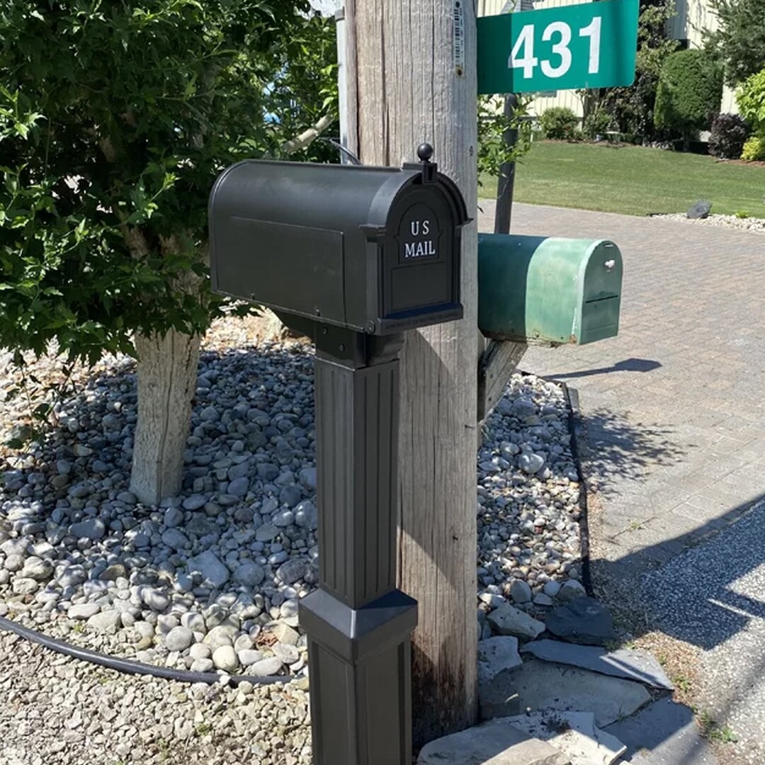 Craftsman Plastic Post Mounted Mailbox Handmade Outside - Etsy