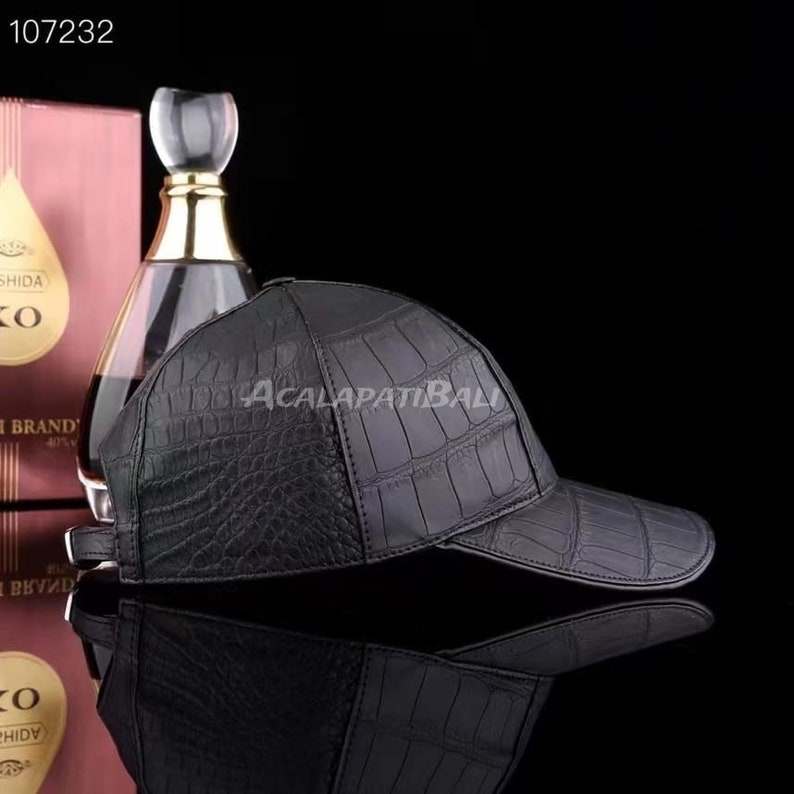 Black Doff Alligator Belly Hats Italian Design Caps - Etsy