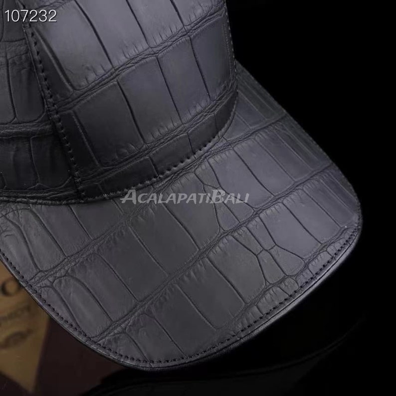 Black Doff Alligator Belly Hats Italian Design Caps - Etsy