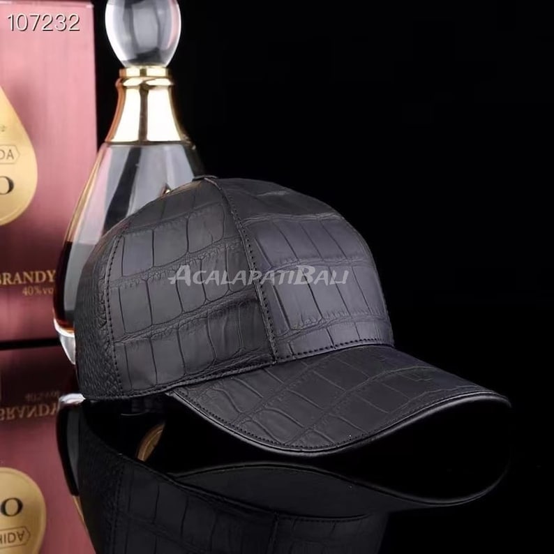 Black Doff Alligator Belly Hats Italian Design Caps - Etsy