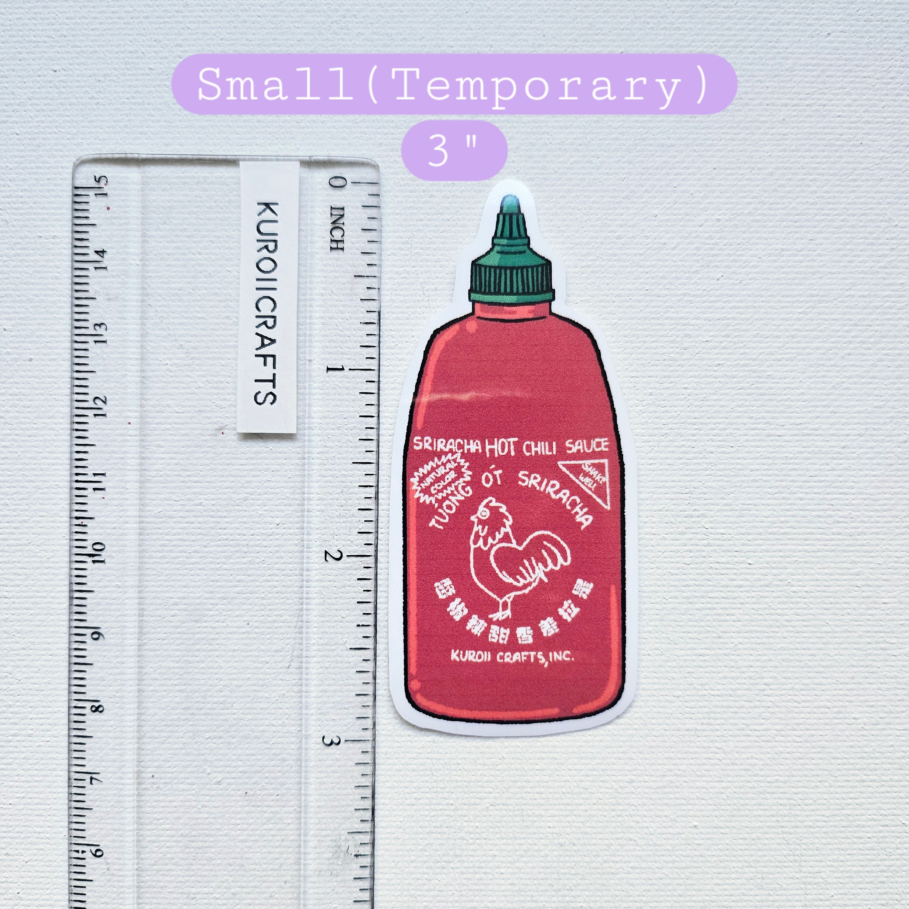 Sriracha Sticker waterproof - Etsy