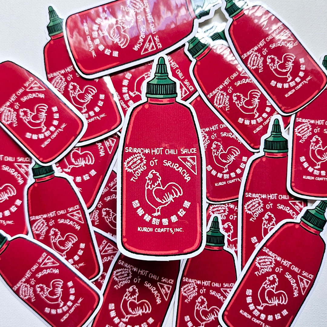 Sriracha Sticker waterproof - Etsy