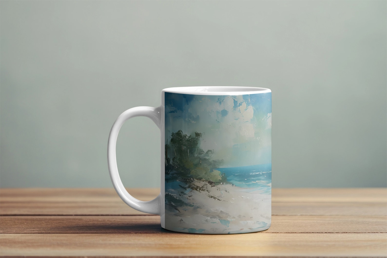 Ocean Art Mug, Waves Mug Art, Ocean Coffee Cup, Sea, Ocean Mug, Ocean ...