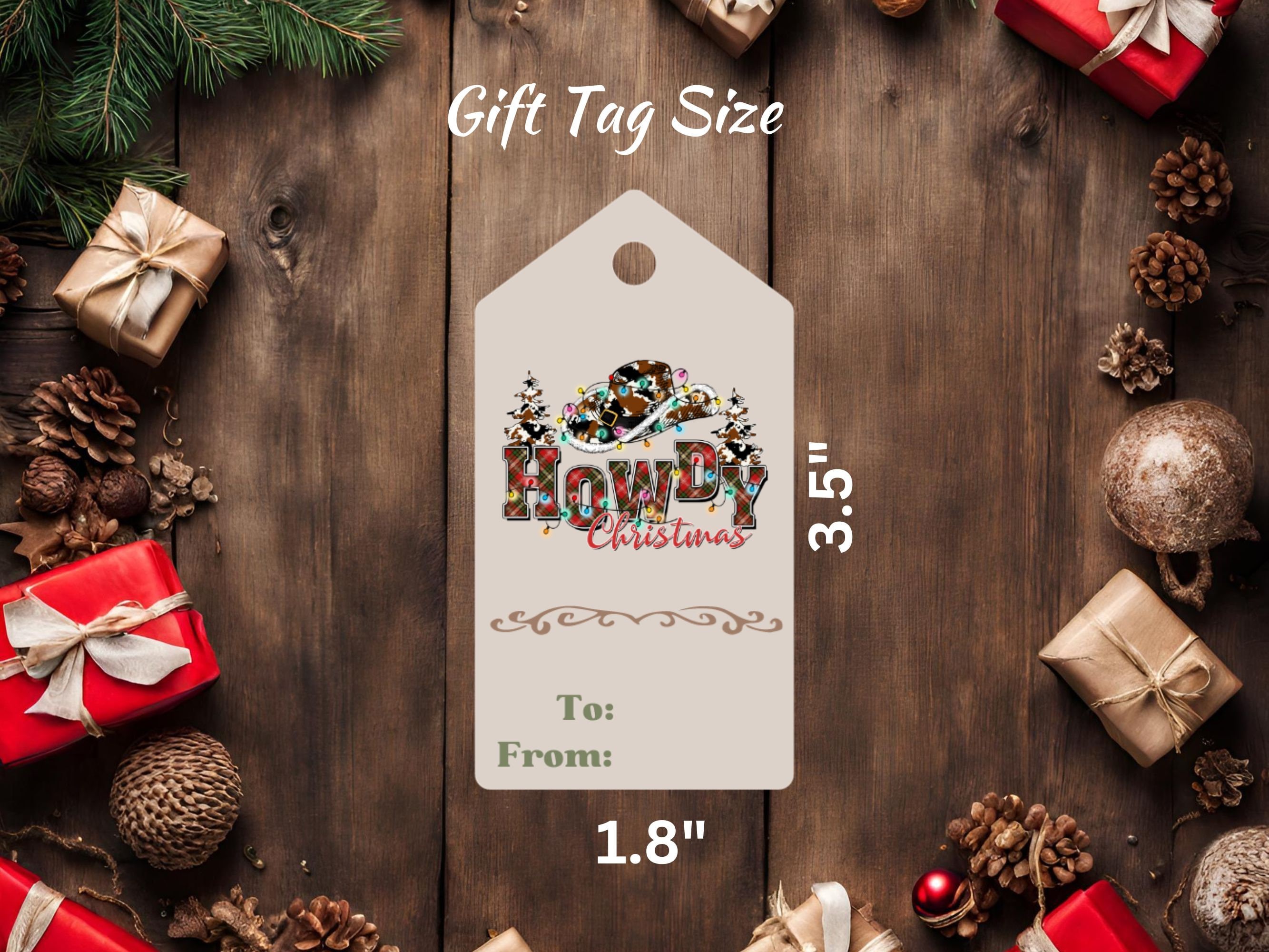Christmas Western Cowboy Gift Tags Printable Christmas Gift Tags ...