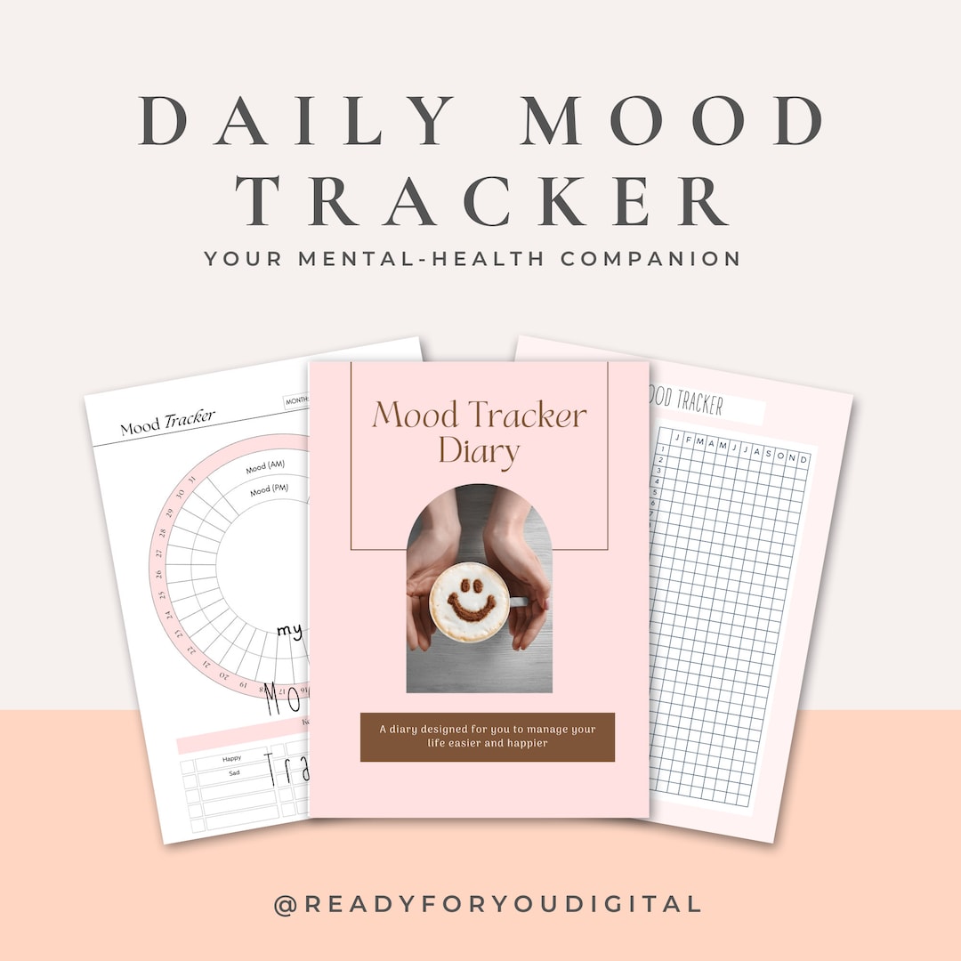 Daily Mood Tracker Printable Mood Track Emotion Tracker - Etsy