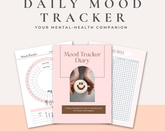 Daily Mood Tracker, Printable Mood Track, Emotion Tracker, Mood Journal ...