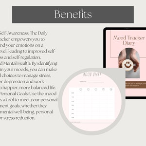 Daily Mood Tracker, Printable Mood Track, Emotion Tracker, Mood Journal ...