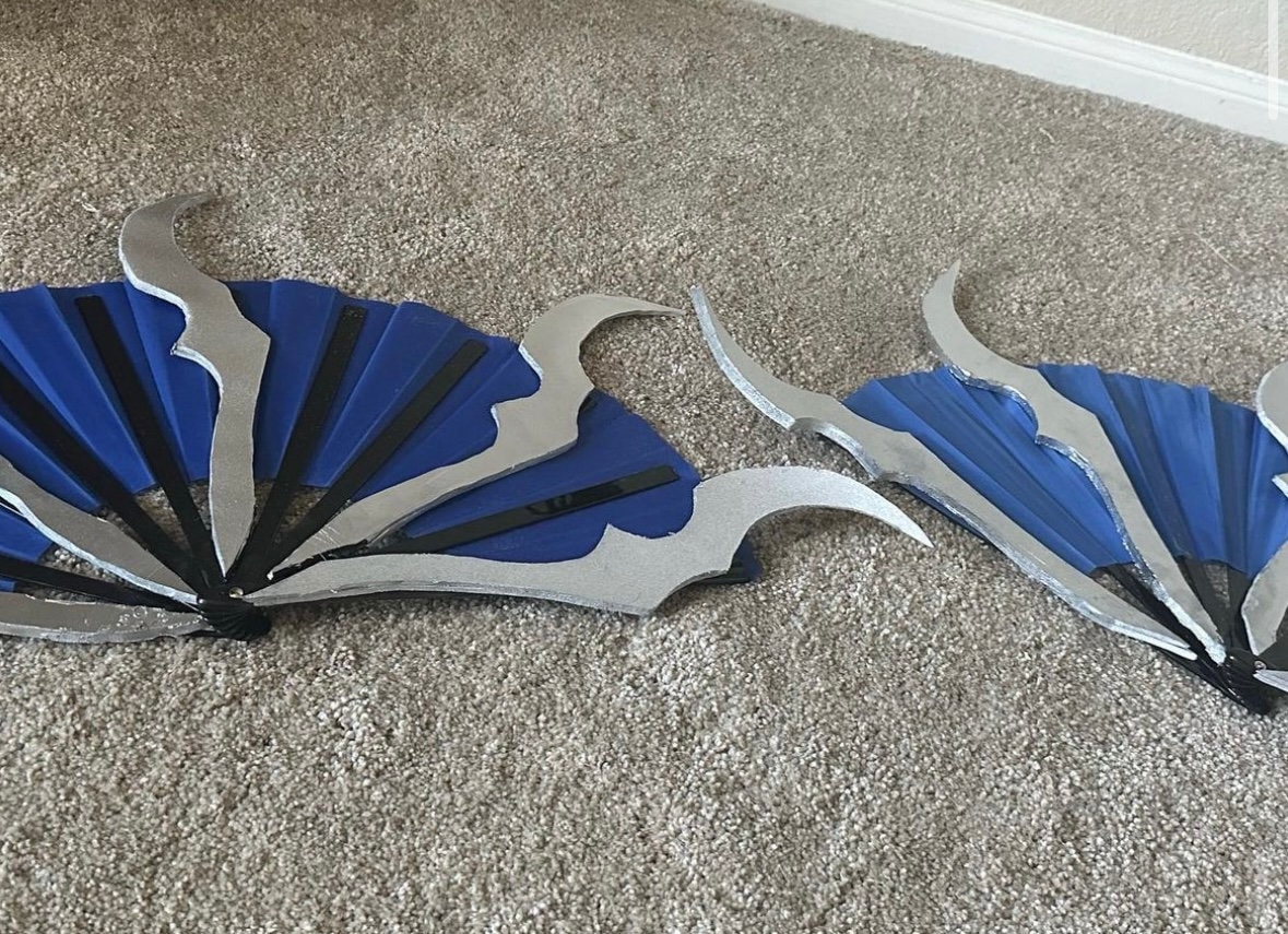 Mortal Kombat Kitana Fans. - Etsy