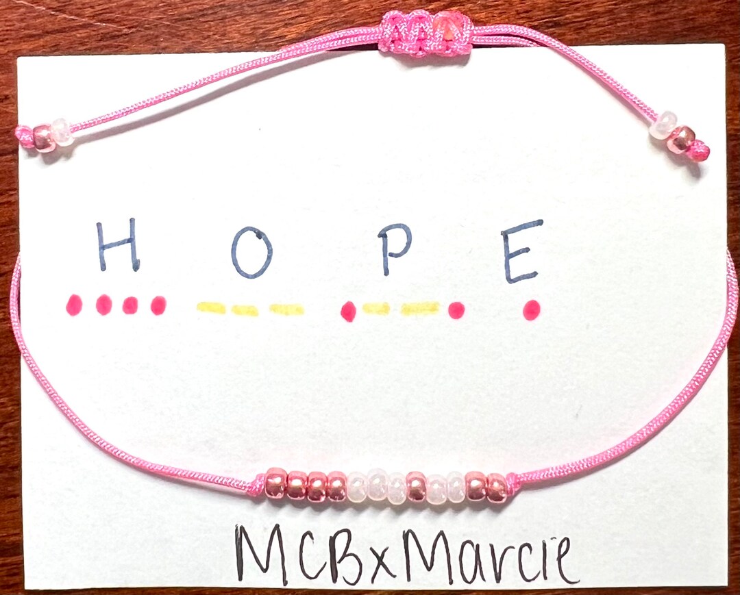 HOPE Morse Code Bracelet - Etsy