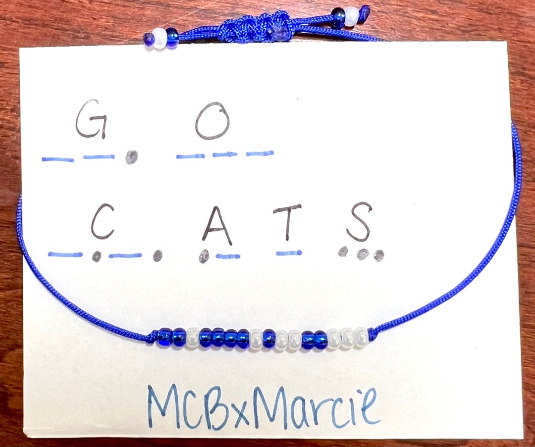 GO CATS Morse Code Bracelet - Etsy